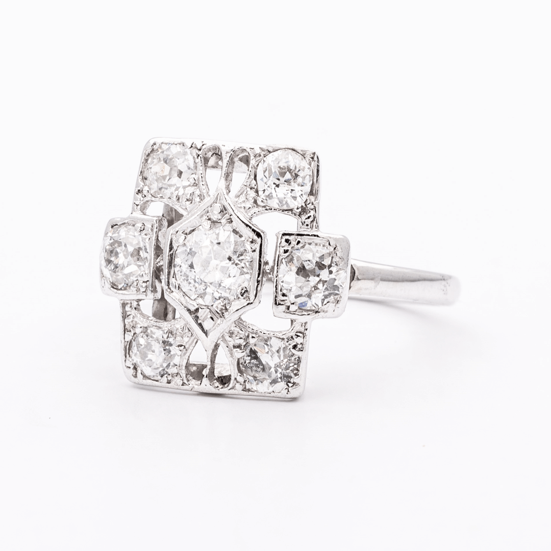 Diamond Art Deco Panel Ring | Corrigan Jewels – Corrigan Jewels